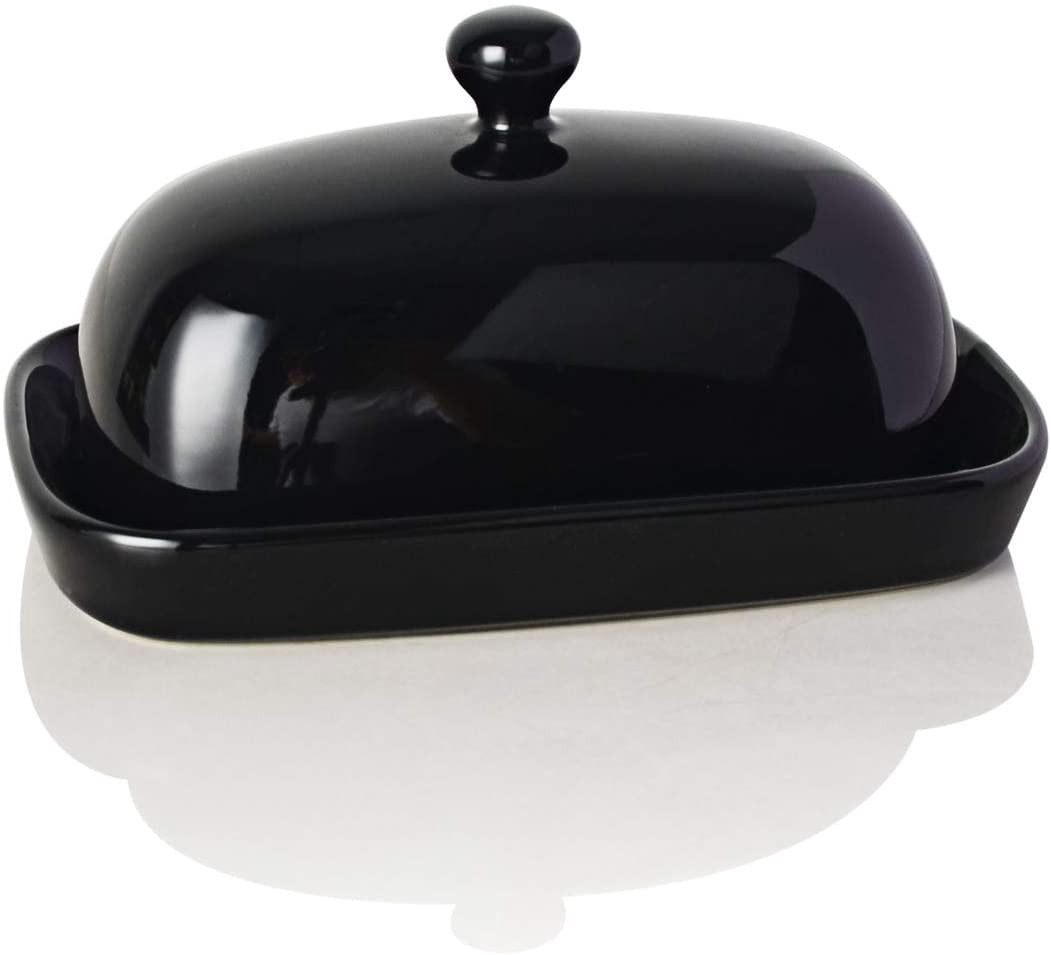 MAOYA Ceramic Butter Dish with Lid for Countertop,Porcelain Butter ...