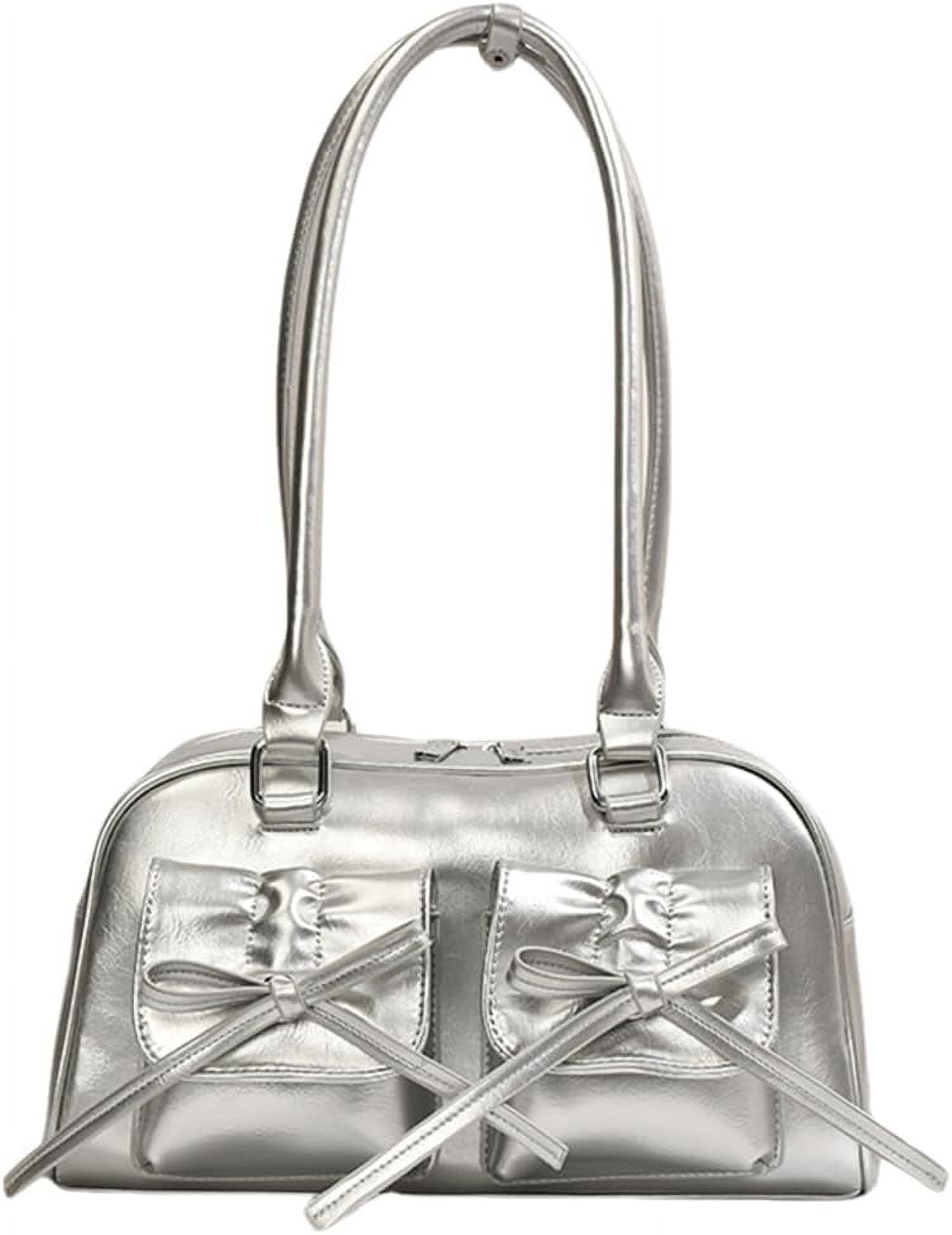 MAOYA Cute Bow Purse Aesthetic Japanese Shoulder Bag Faux Leather Tote ...