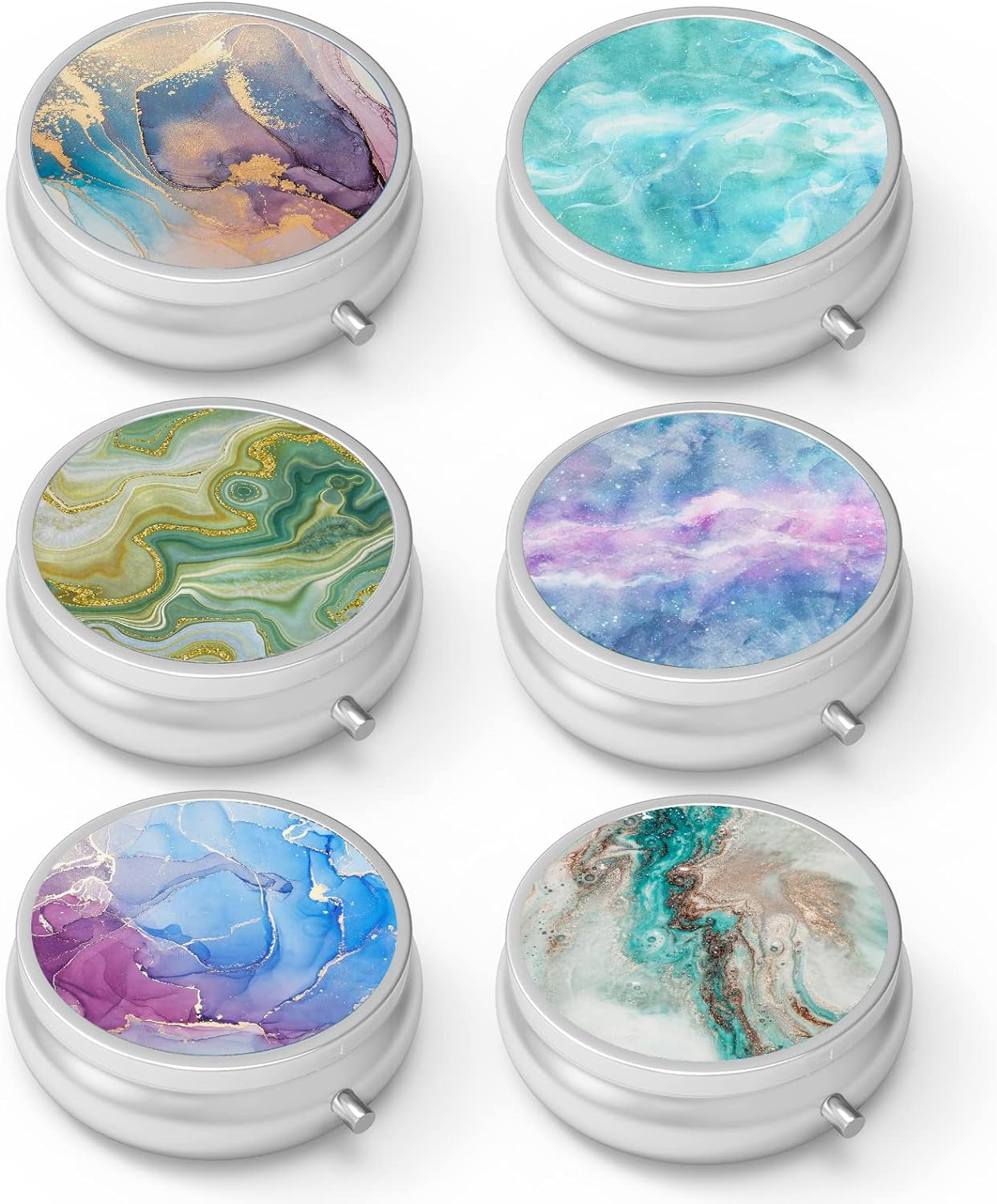 MAOYA Pill Box 3 Compartment Medicine Pill Case,Portable Pill Box for ...