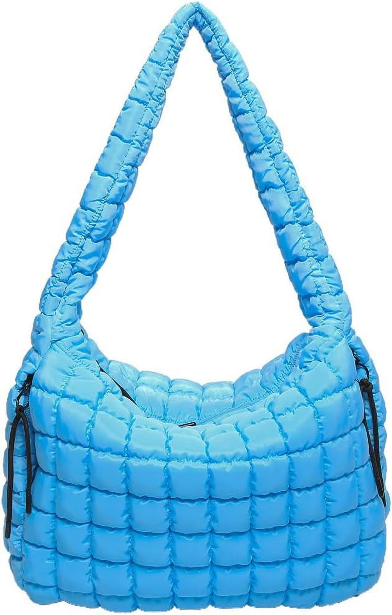 MAOYA Quilted Tote Bag Large Puffer Crossbody Bag Women Quilted Carryall Puffy Shoulder Bag ...