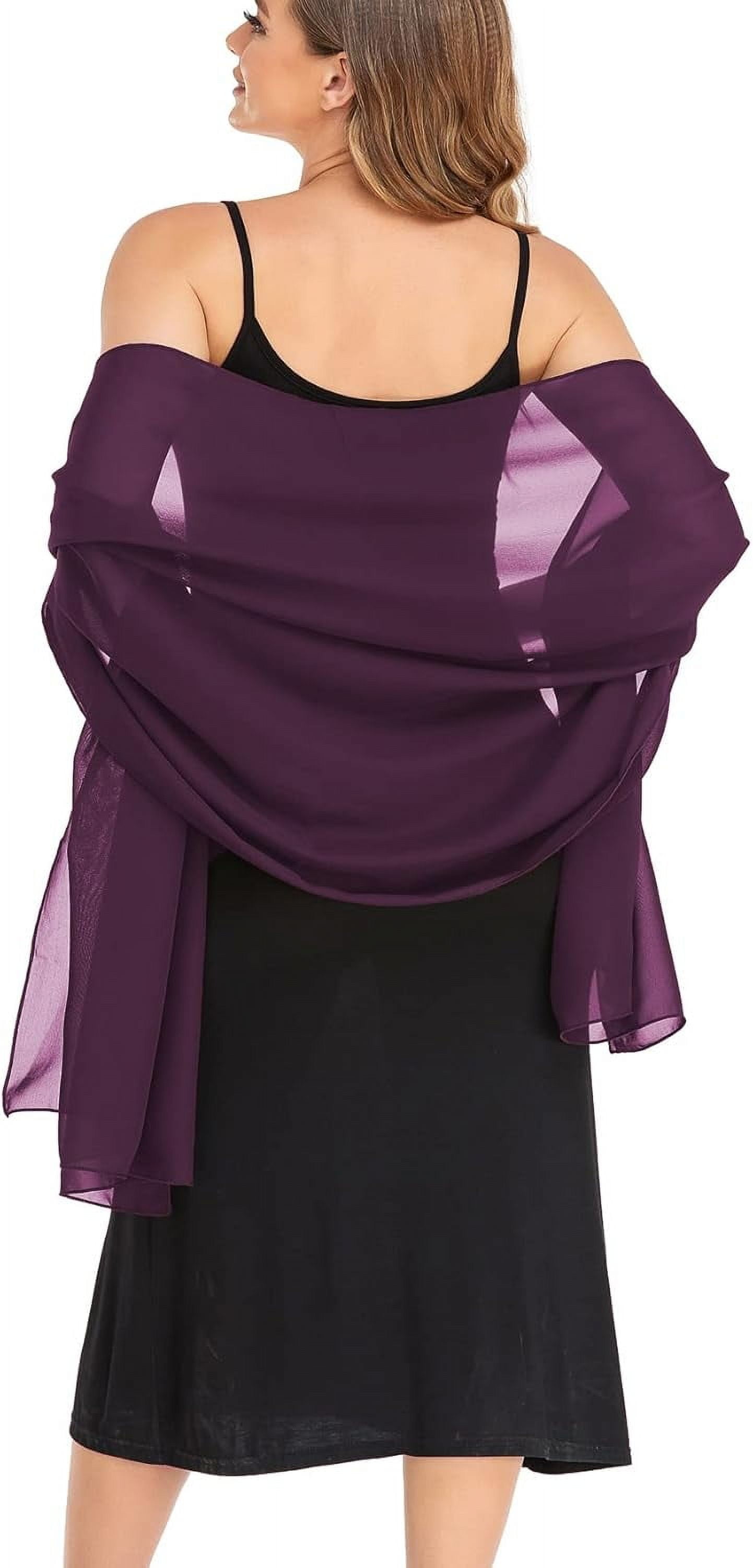 MAOYA Shawls and Wraps for Evening Dresses Sheer Chiffon Women Elegant ...