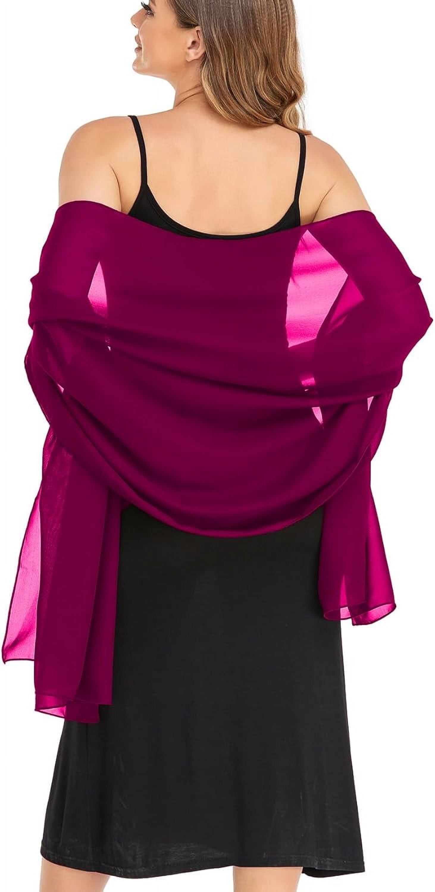 MAOYA Shawls and Wraps for Evening Dresses Sheer Chiffon Women Elegant ...