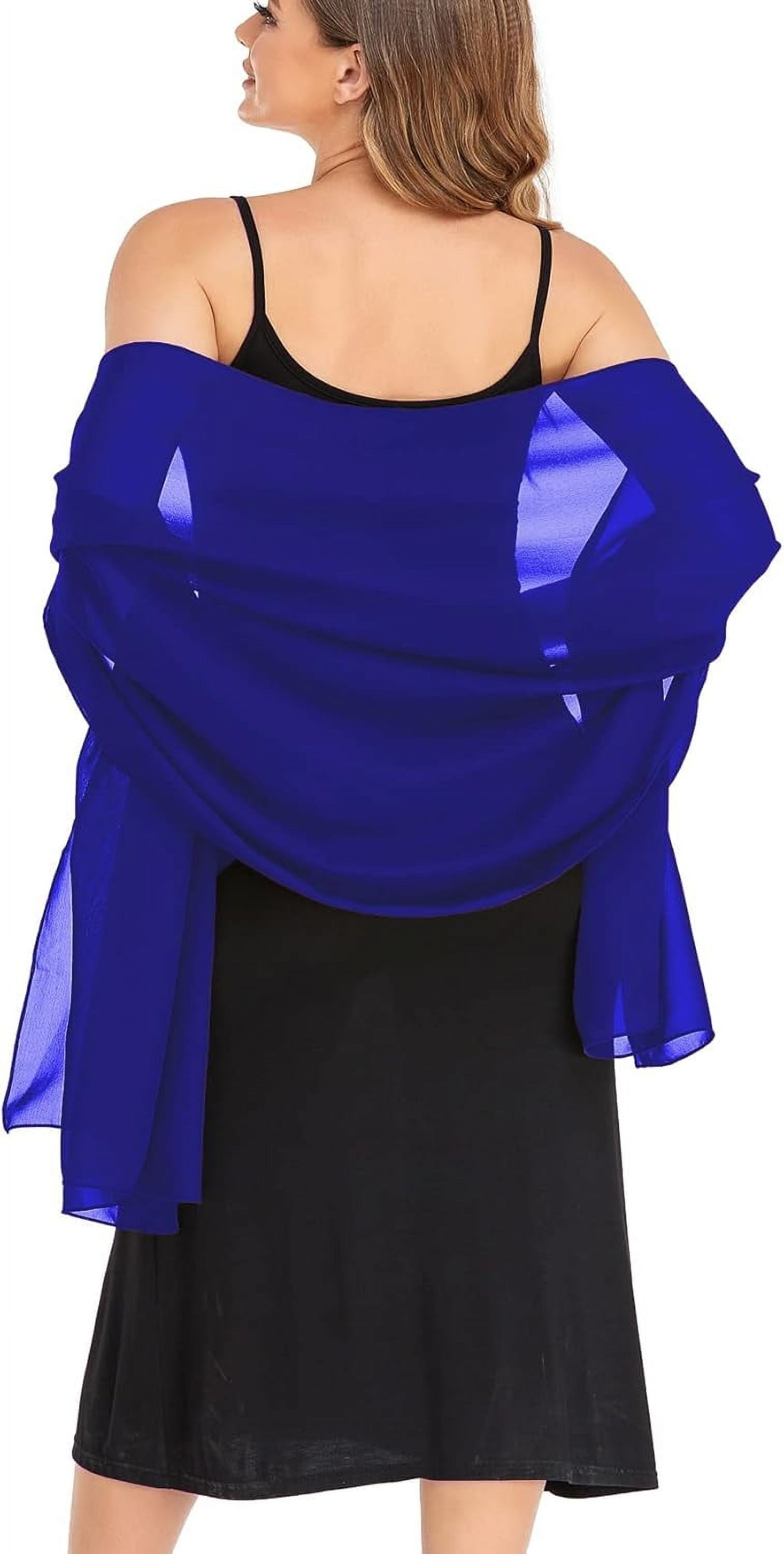 MAOYA Shawls and Wraps for Evening Dresses Sheer Chiffon Women Elegant ...