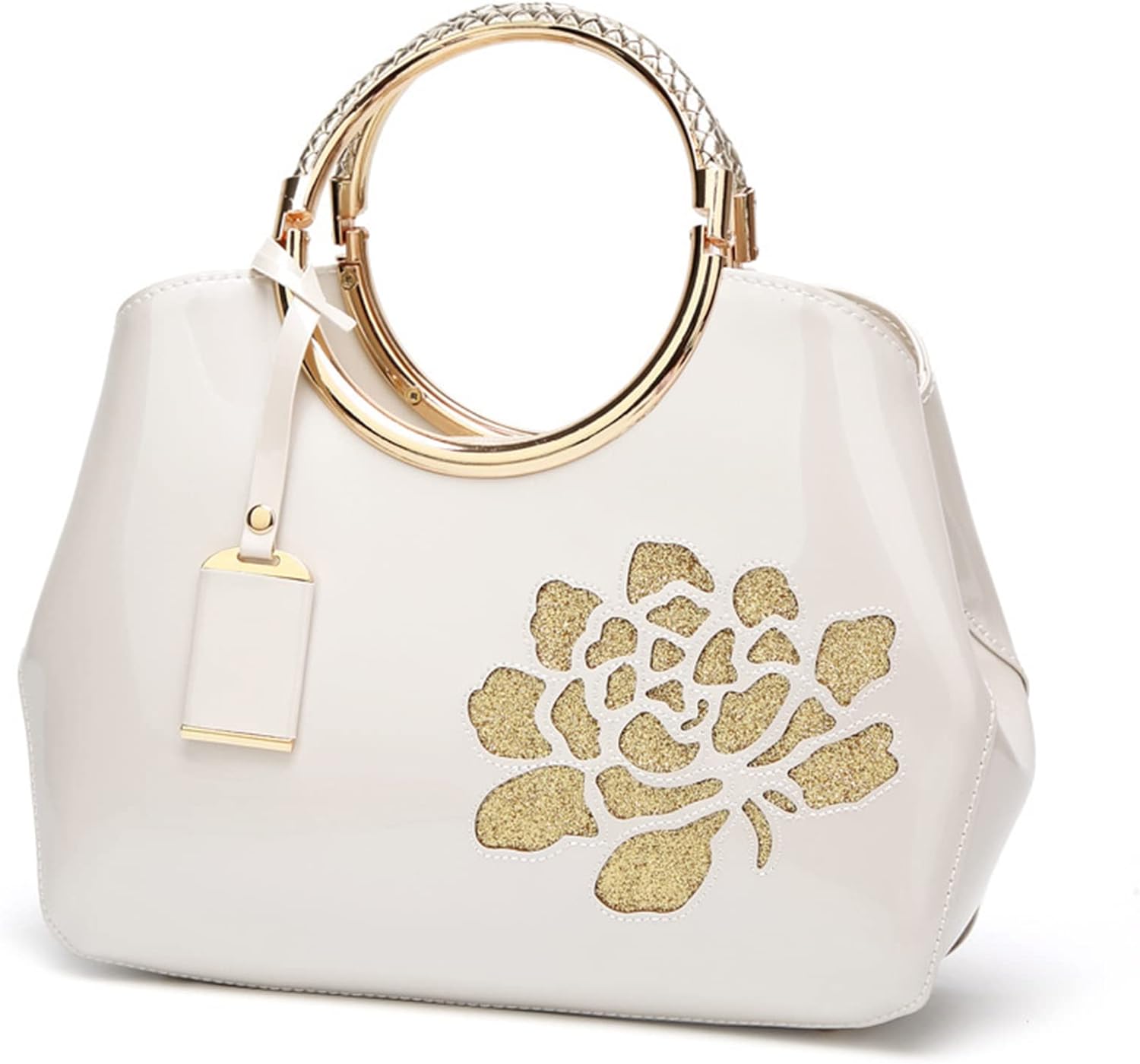 MAOYA Women Elegant Handbag and Purse Top Handle Bag Floral Print ...