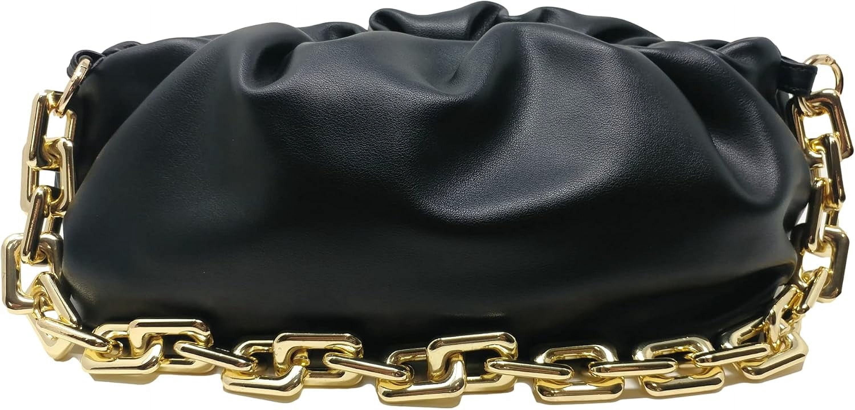 MAOYA Women's Chain Pouch Bag | Cloud-Shaped Dumpling Clutch Purse ...