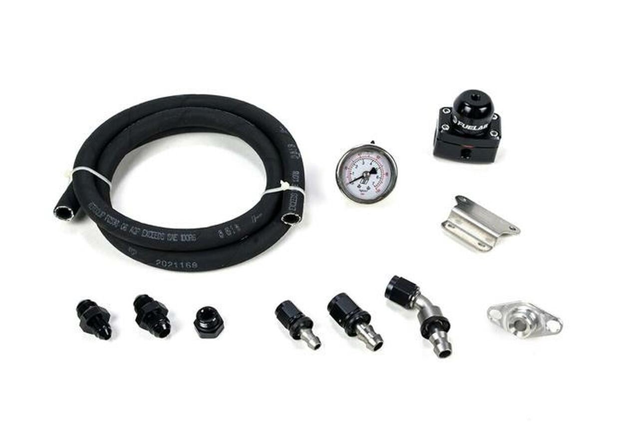 MAP AFPR Install Kit w/ FueLab Regulator Braided SS Compatible with 03 ...