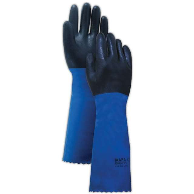 MAPA NL52 Stanzoil Neoprene Gloves, 14" L, Medium Weight, Size 10, 1 ...