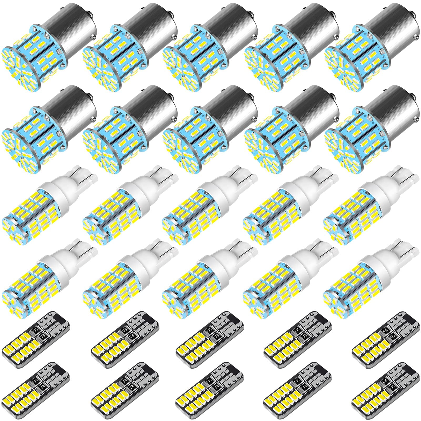 MAPBULB 1156 T10 921 MMF7 194 LED Bulb kit 6500K White 1141 168 ...