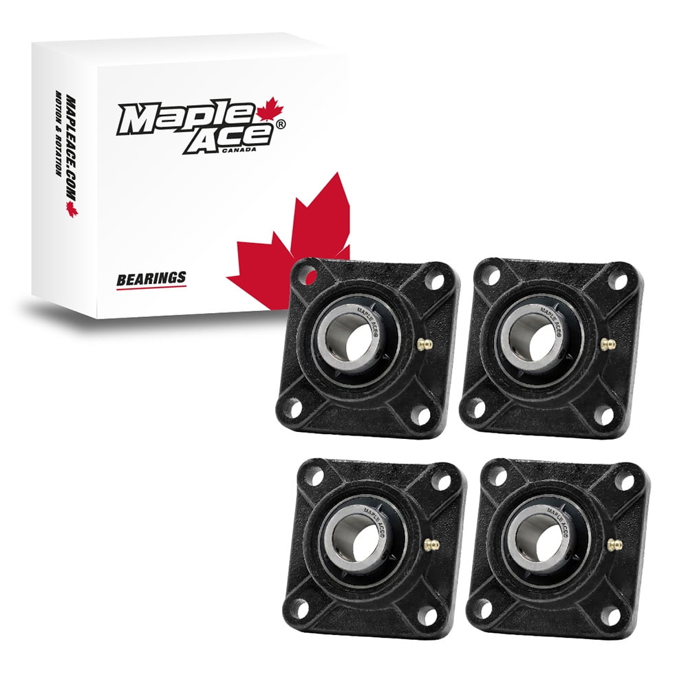 MAPLE ACE UCF209-26 Square Flange Bearing 1-5/8" Bore, 4-Bolt Self ...