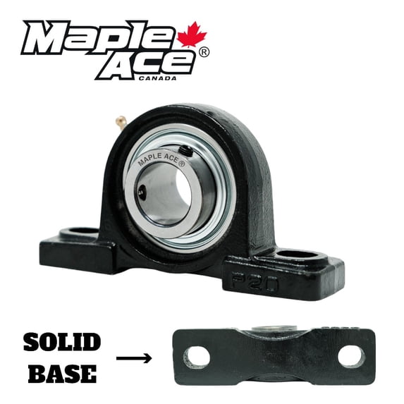 MAPLE ACE UCP207-21 Pillow Block Bearing 1-5/16" Bore, 2-Bolt, Self ...