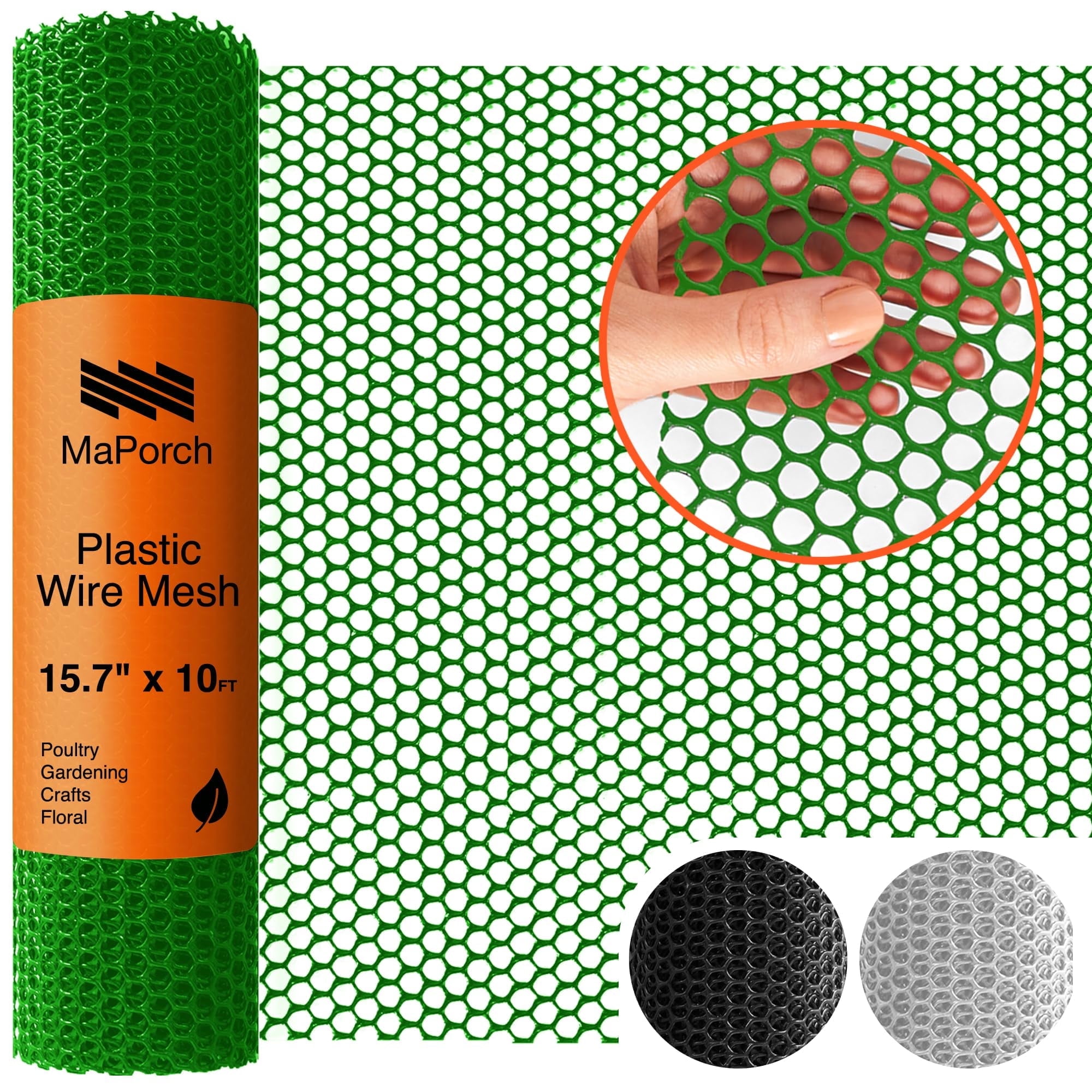 Plastic Fence Roll YAMTEN Plastic Wire Mesh Fence 15.7IN X 16.4FT Roll ...