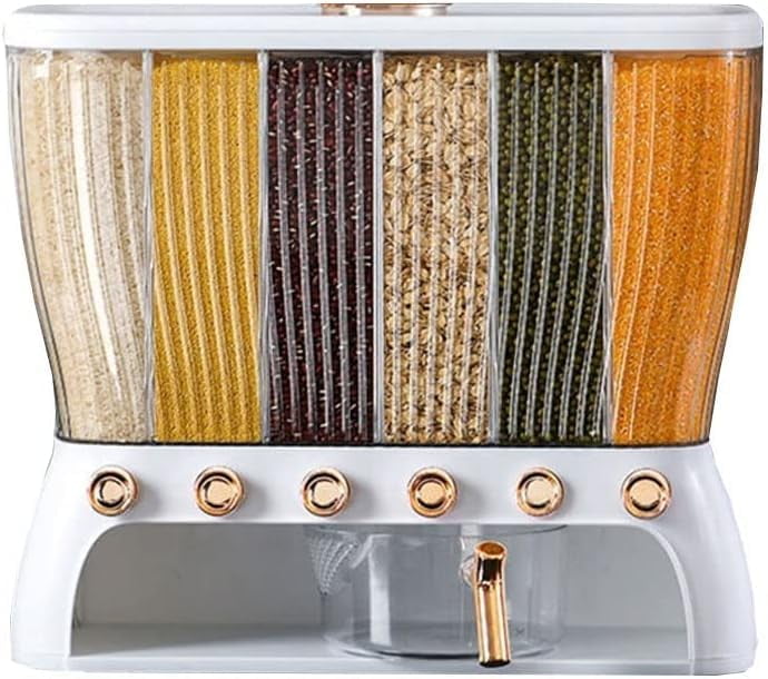 MAPPLE CREATION Plastic Luxury Rice Storage Box Grain Storage Container ...