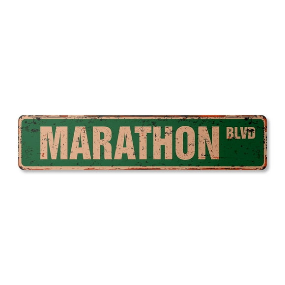 Running Marathon Signs