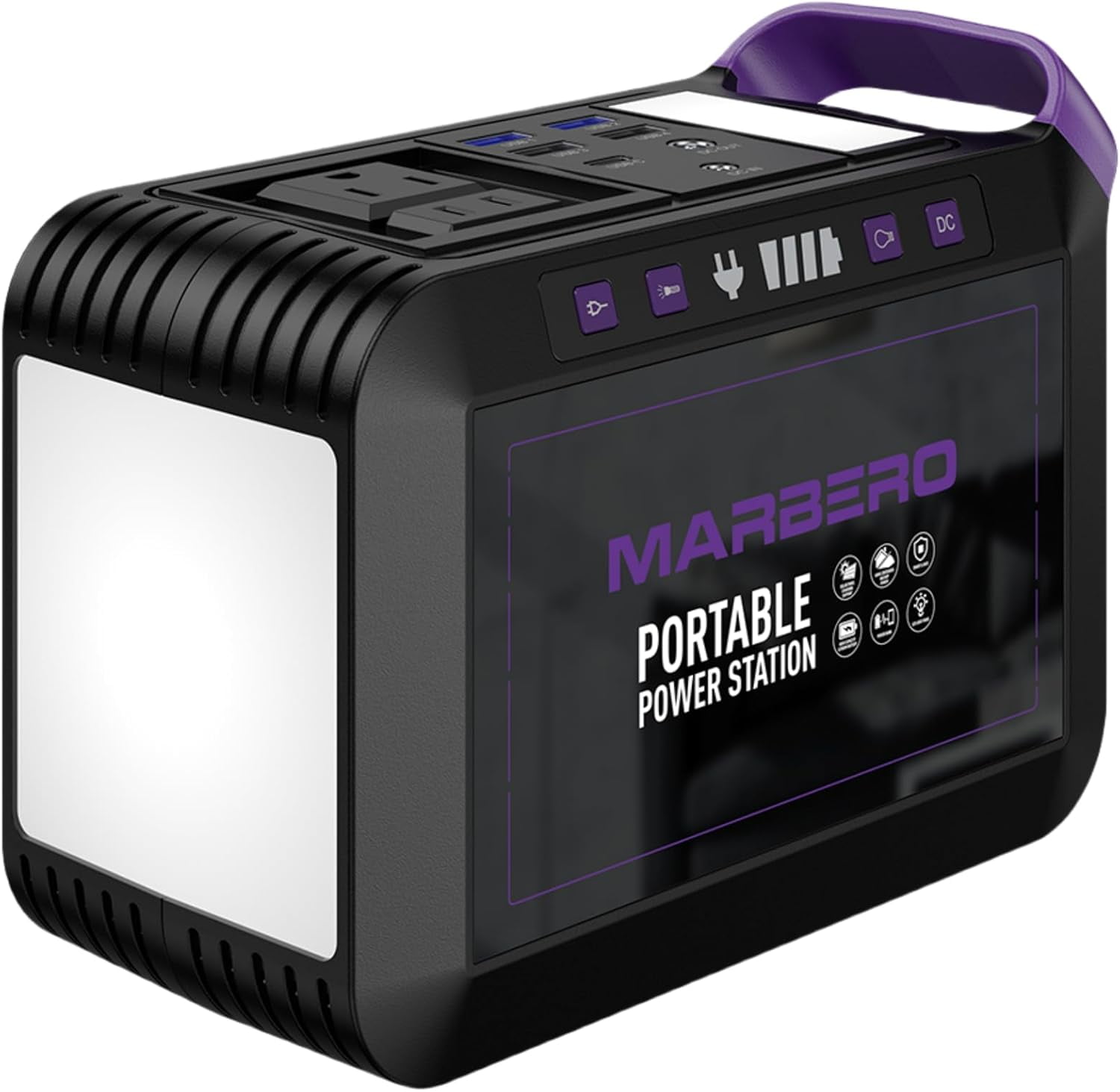 MARBERO 88.8Wh Solar Powered Generator with 21W Solar Panel AC 120W ...