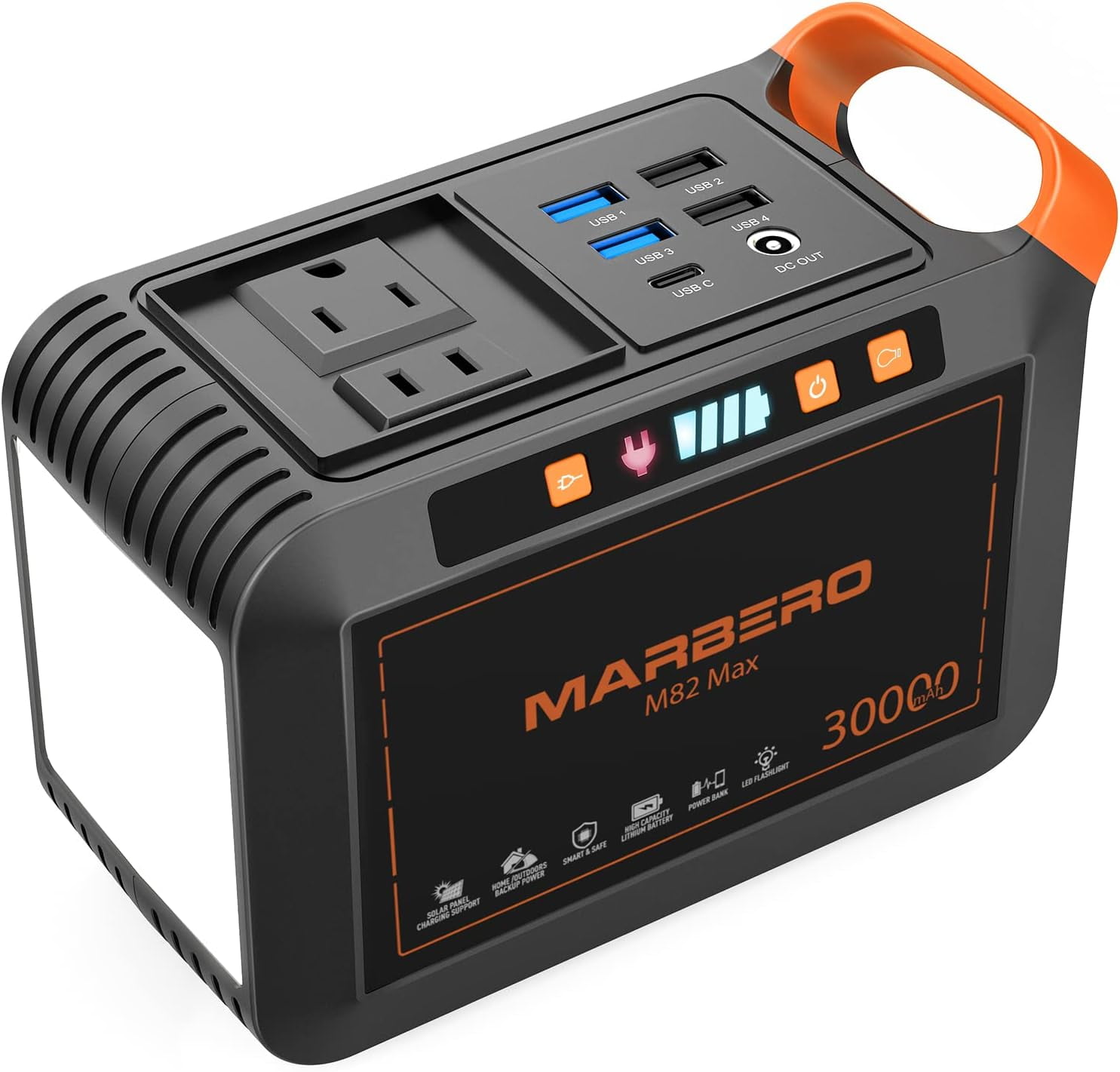 MARBERO Portable Power Station 111Wh Camping 30000mAh Portable Power ...