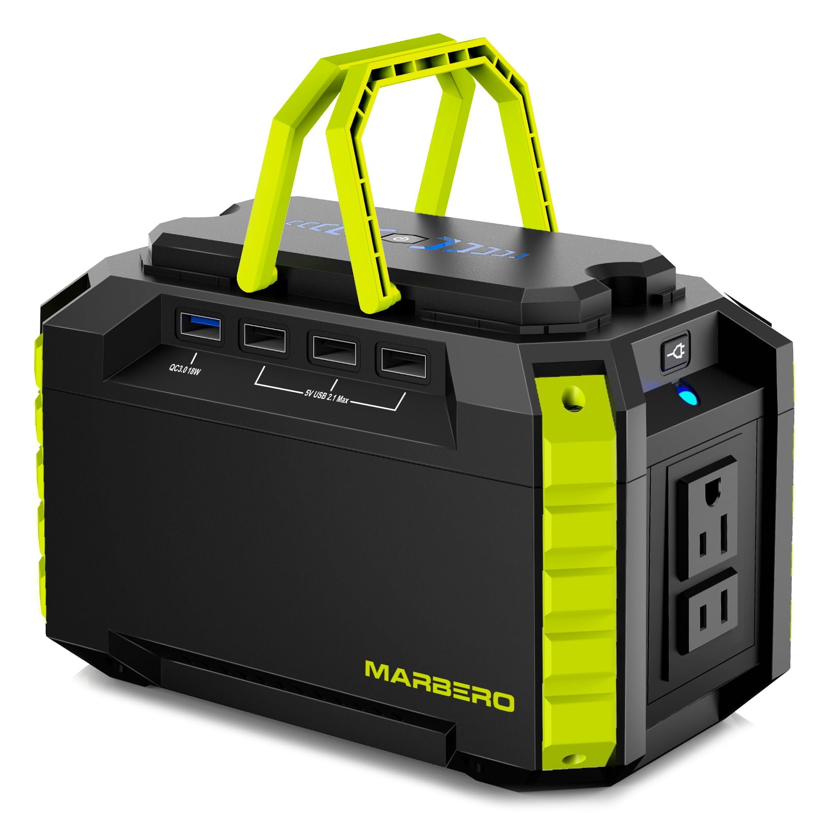 MARBERO Portable Power Station 150Wh Camping Solar Generator Laptop ...
