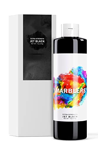 MARBLERS Liquid Colorant 11oz (310g) [Jet Black] | Water-Based | Dye ...