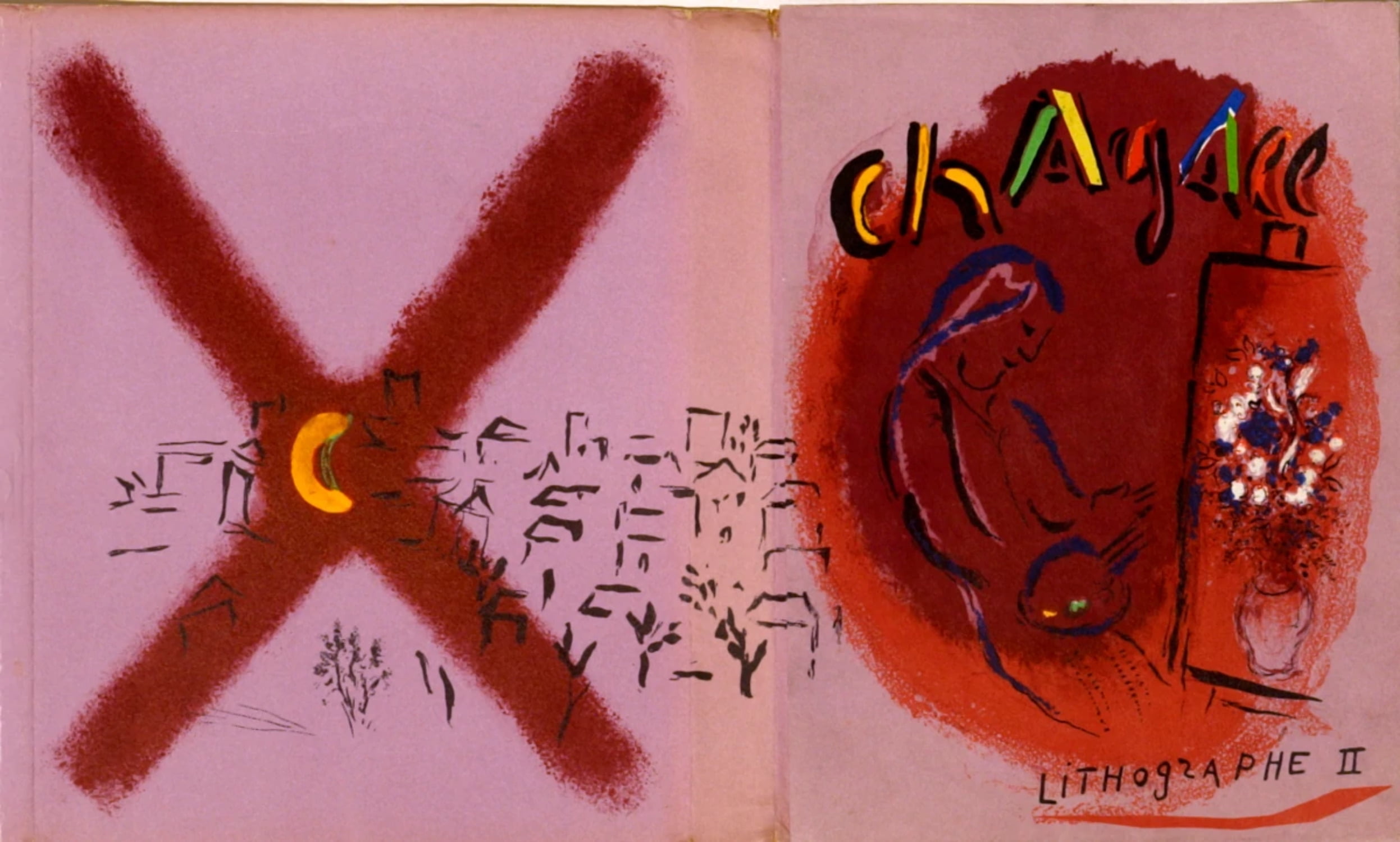 MARC CHAGALL Lithograph II Cover, 1963 - Walmart.com