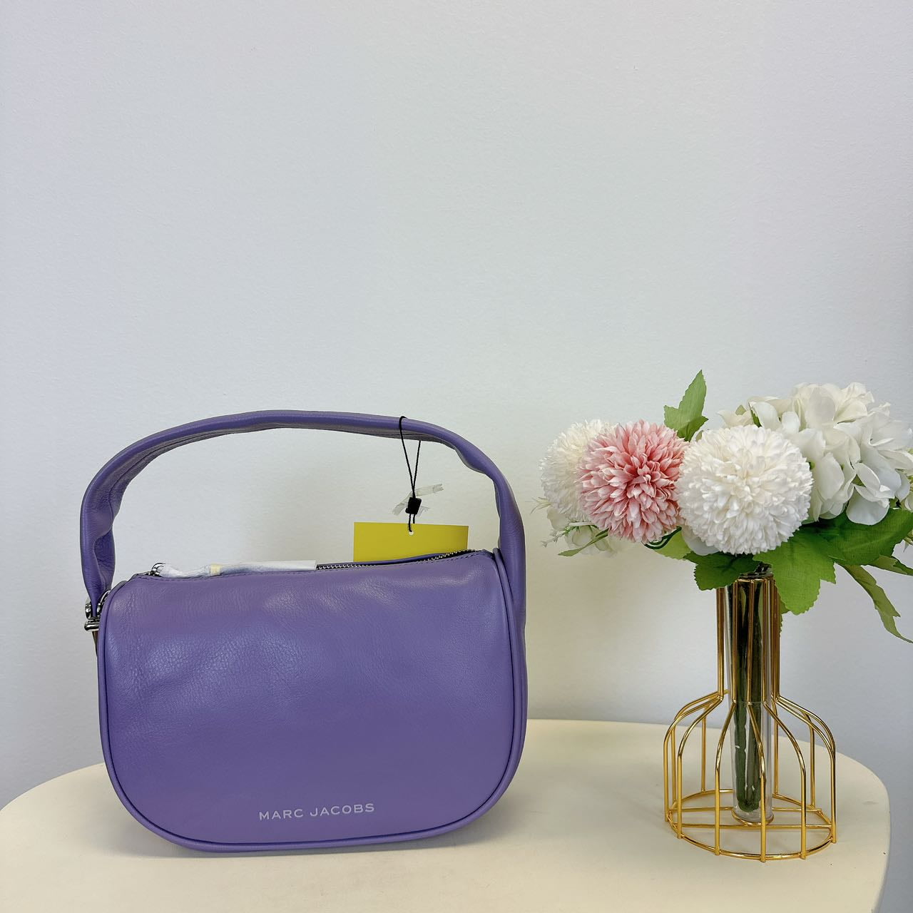 MARC JACOBS Purple Mini 'The Pushlock' Bag - Walmart.com