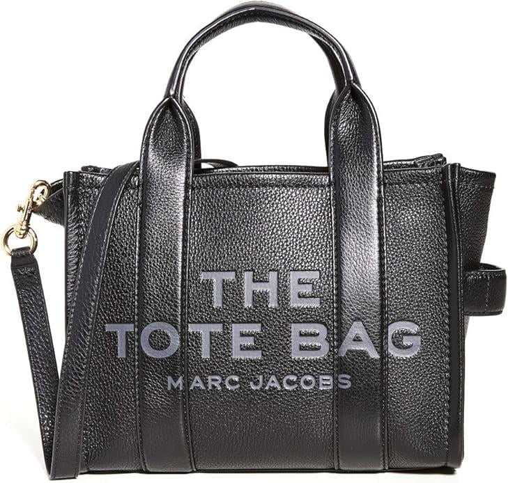 Marc Jacobs The Leather Small Tote Bag - Black - Walmart.com
