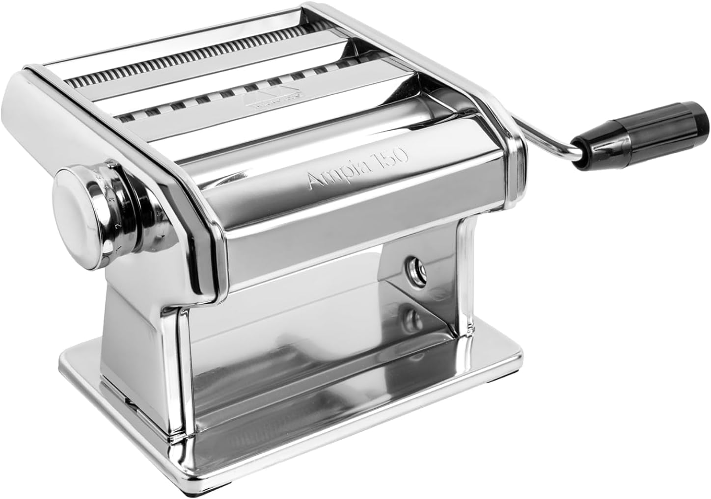 MARCATO Made in Italy Ampia 150 Classic Manual Pasta Machine, Chrome ...