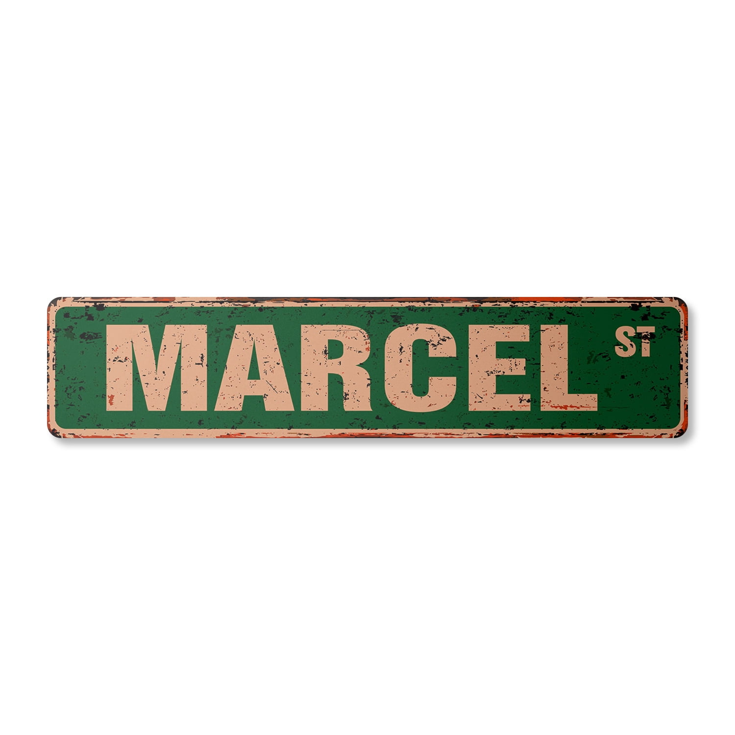MARCEL Vintage Plastic Street Sign Childrens Name Room Sign | Indoor ...