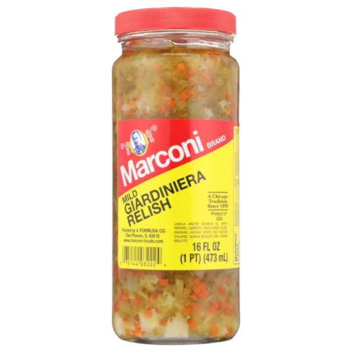 MARCONI RELISH GIARDINIERA MILD 16 OZ - Pack of 12 - Walmart.com