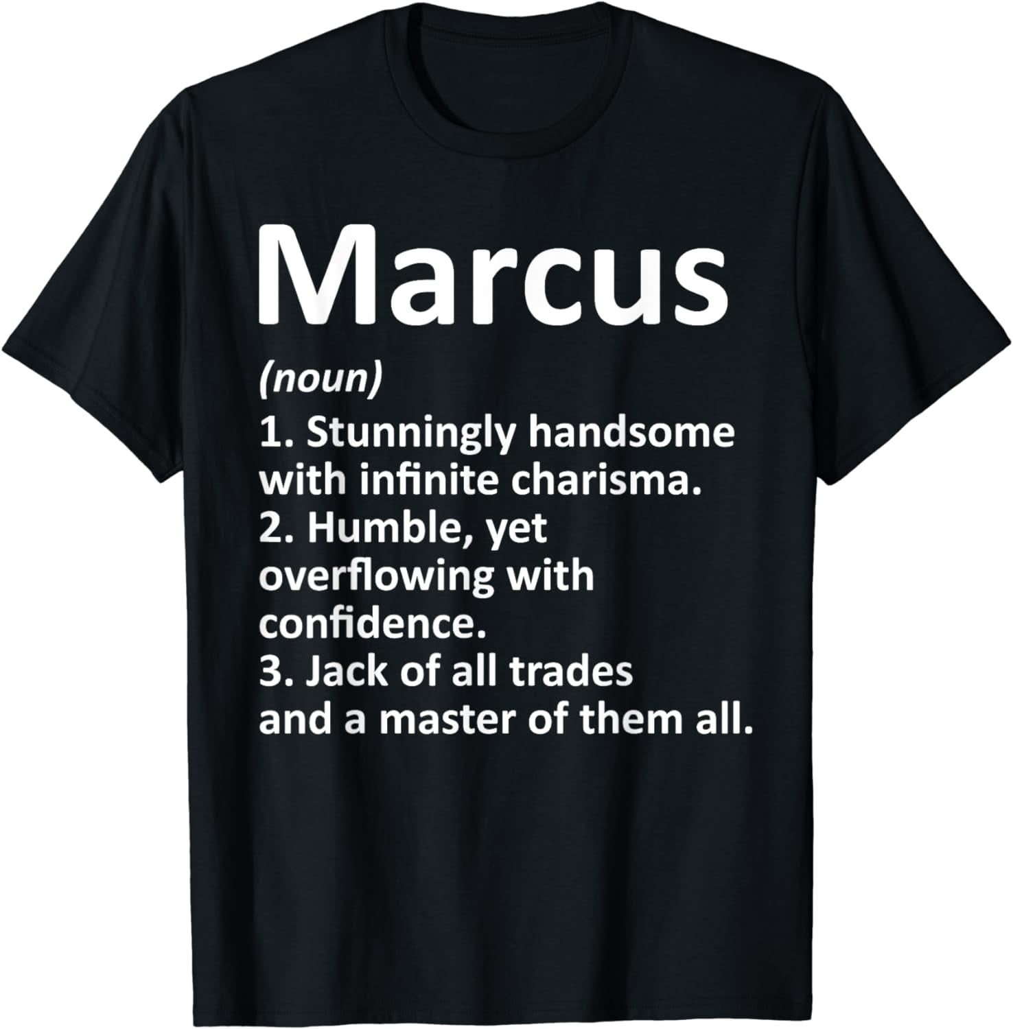 MARCUS Definition Personalized Name Funny Birthday Gift Idea T-Shirt ...