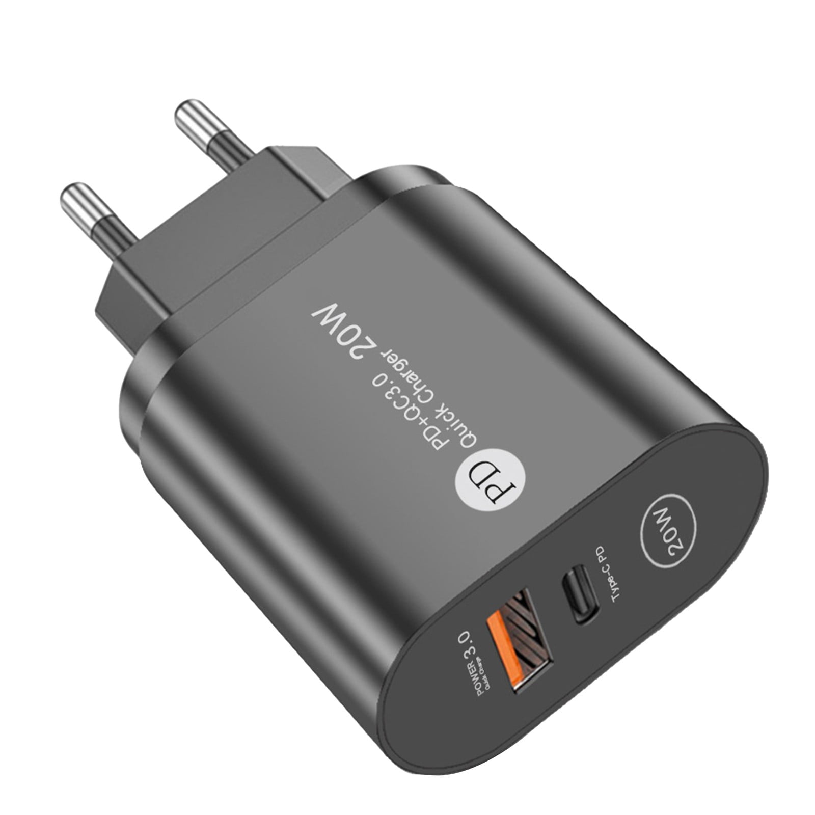 MARCUVMK 12W USB C Fast Charger Dual Port PD Powered + Fast Charger ...