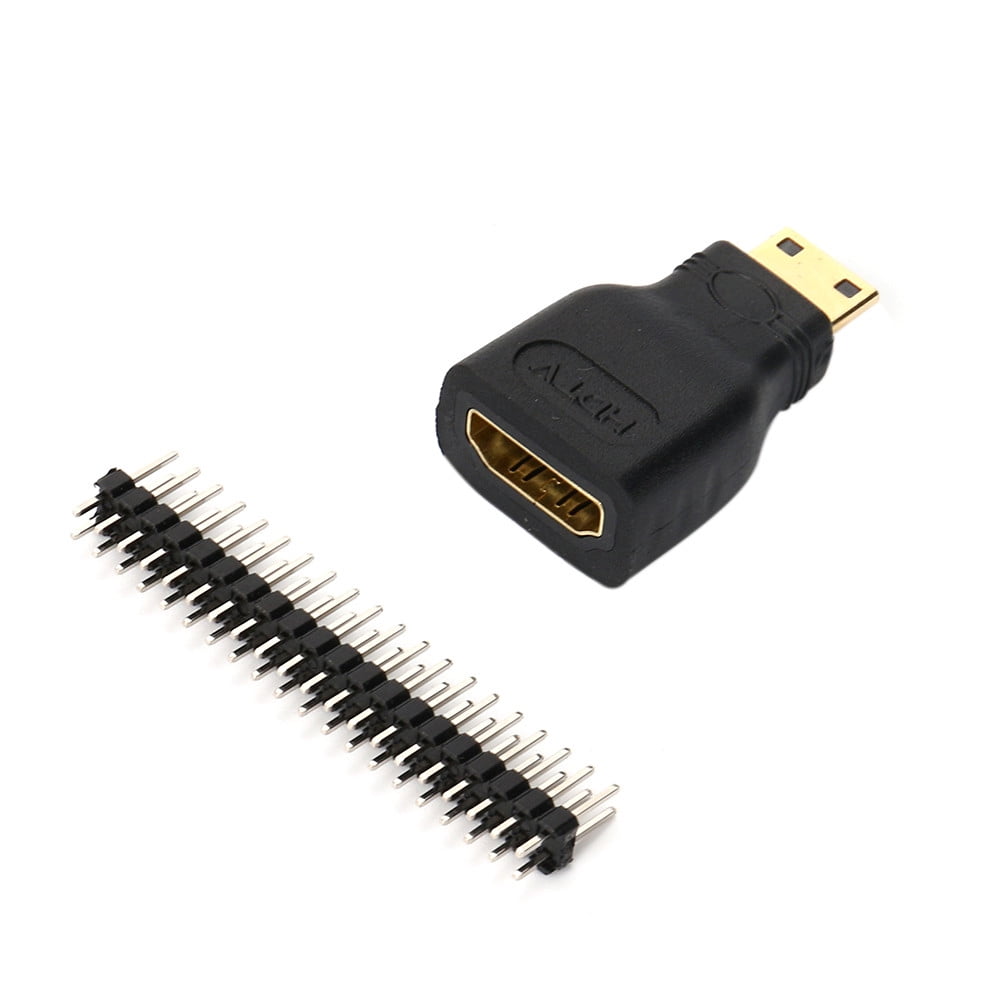 MARCUVMK Raspberry Pi Zero Mini-HDMI Male to HDMI Female + Micro USB to ...