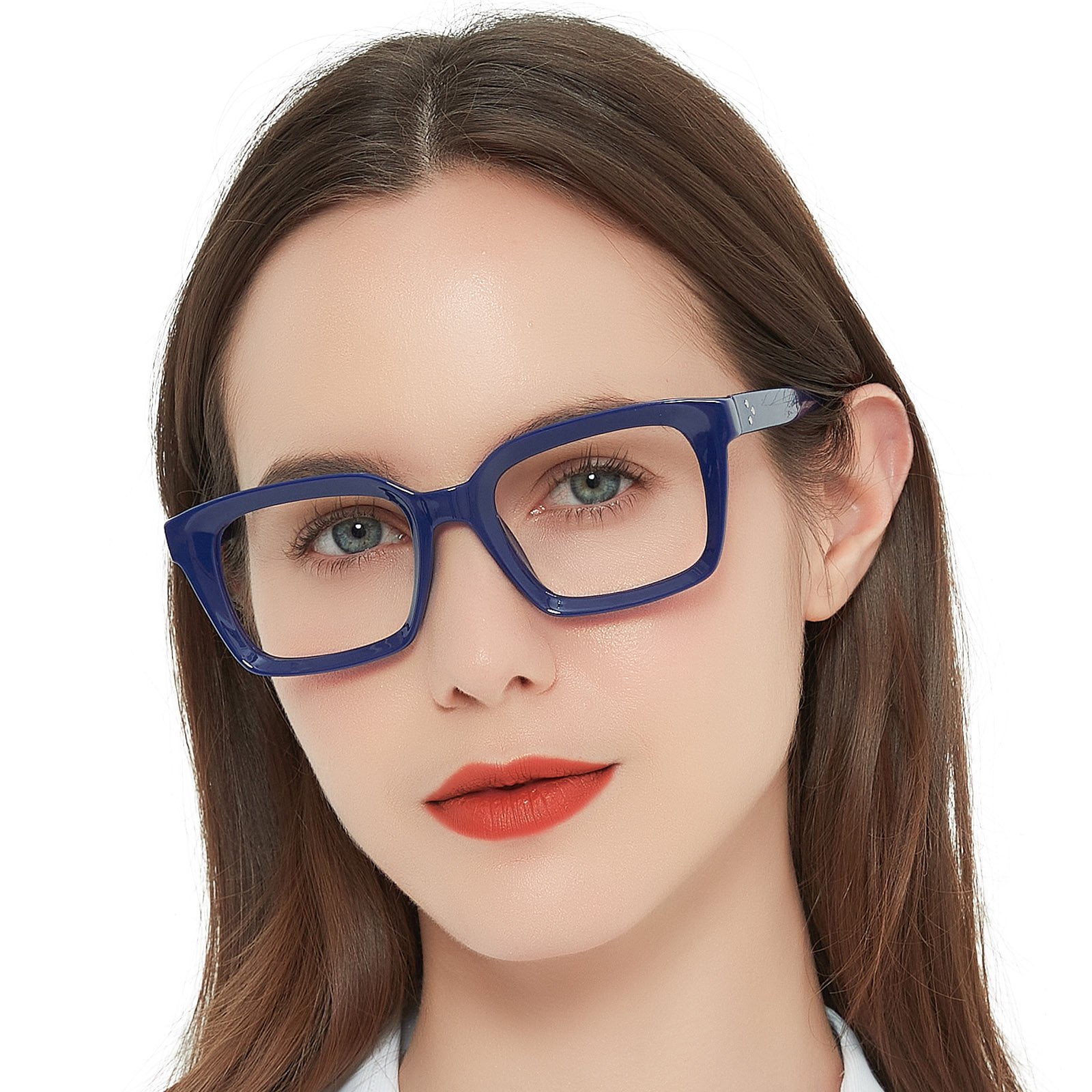 MARE AZZURO Oversized Reading Glasses 5.0 Women Retro Square Readers 1. ...