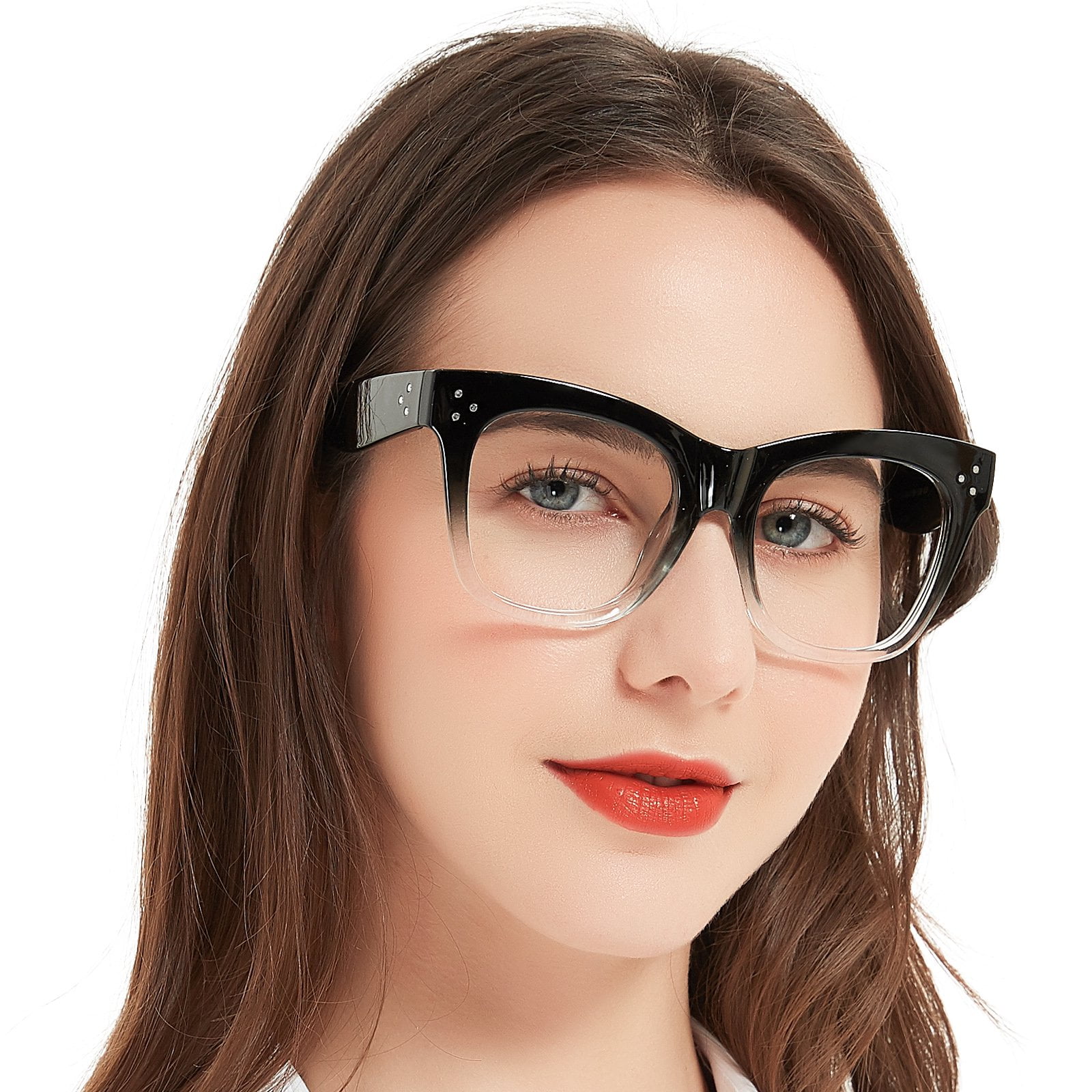 MARE AZZURO Oversized Reading Glasses Women Big Square Readers 1.00 1. ...