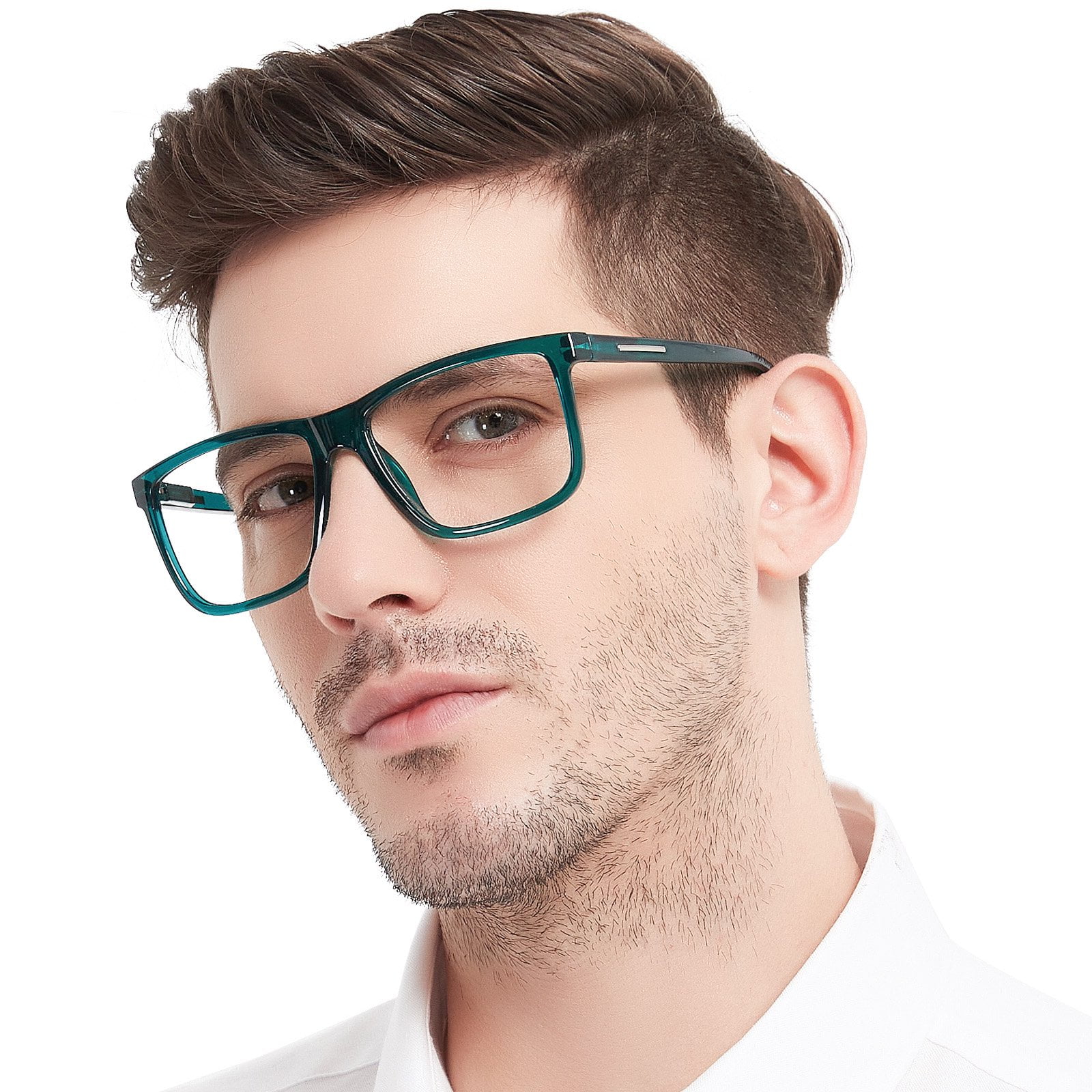 MARE AZZURO Oversized Square Reading Glasses Men Large Readers Big Face ...