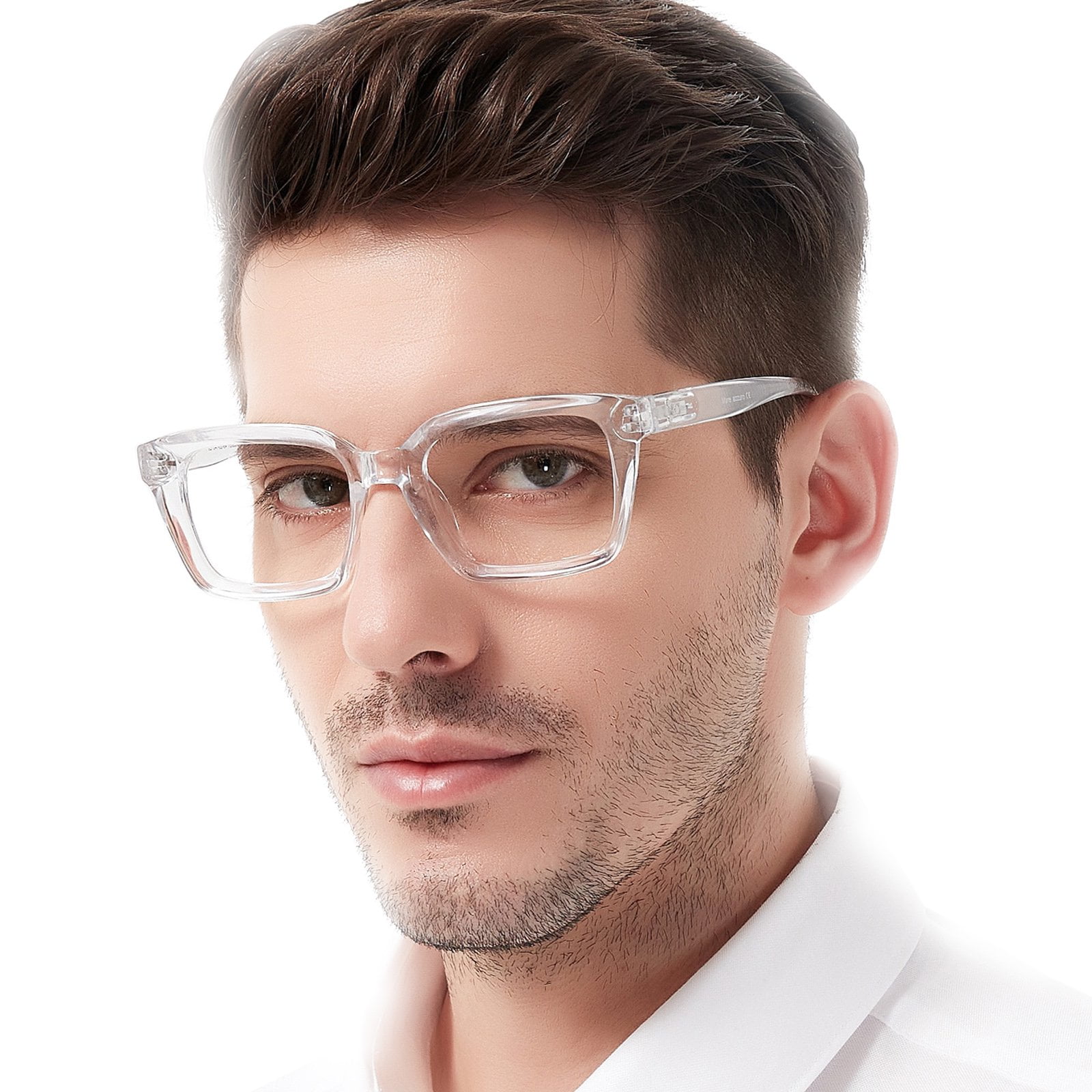 MARE AZZURO Retro Square Reading Glasses Men Large Readers 100 125 150 ...