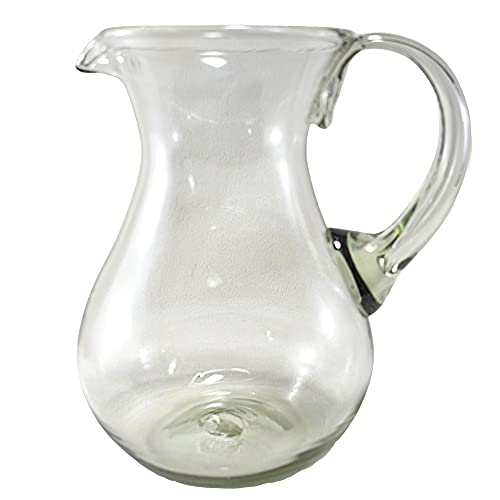MAREY Mexican Glass Pitcher for Water | Blown Glass | Artisan ...