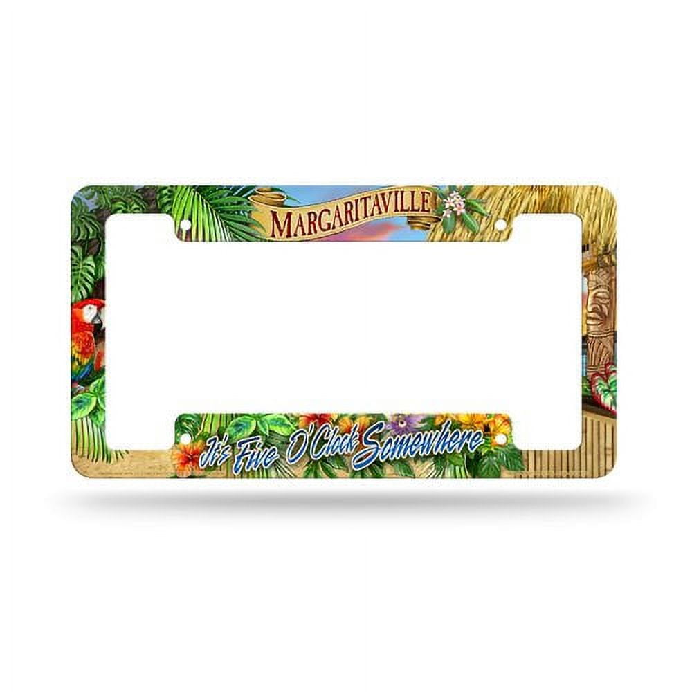 MARGARITAVILLE 5 O'CLOCK SUNSET CRYSTAL VIEW LICENSE PLATE FRAME ...