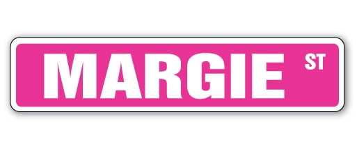 MARGIE Street Sign Childrens Name Room Sign | Indoor/Outdoor | 30" Wide ...