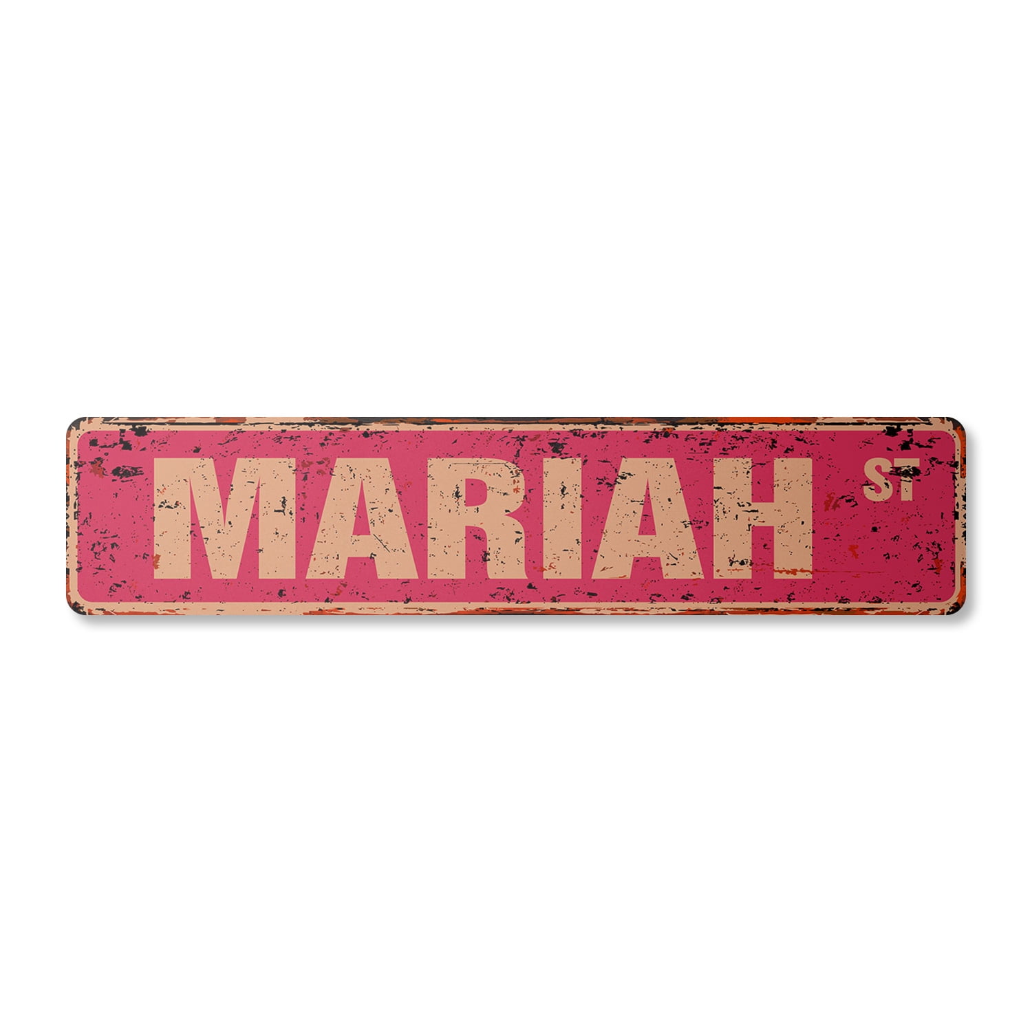 MARIAH Vintage Plastic Street Sign Childrens Name Room Sign | Indoor ...