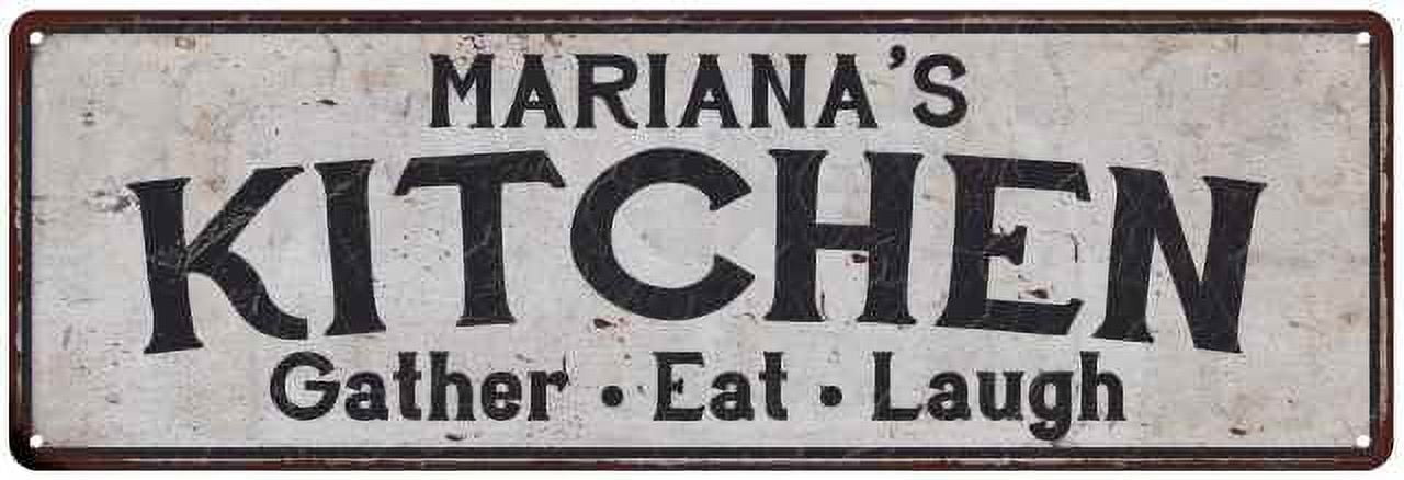 MARIANA's Kitchen Rustic Chic Decor Gift 6x18 Sign 106180051733 ...