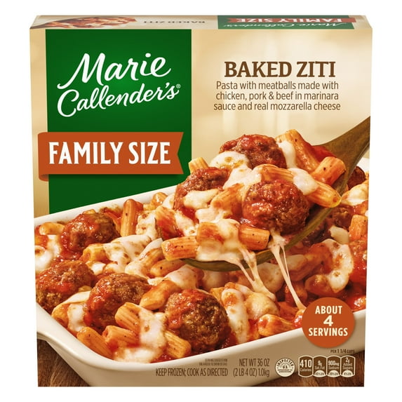 MARIE CALLENDERS Baked Ziti Pasta Family Serve Entree, 36 OZ - Walmart.com