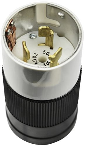 MARINCO 50A 250V 3PH Plug 3P4W California Twist Plug - Walmart.com