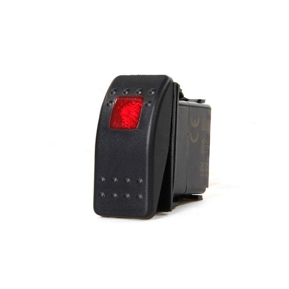 MARINE BOAT TRAILER RV ROCKER SWITCH ON-OFF SPST 3 PIN 1 RED LED AUTO ...