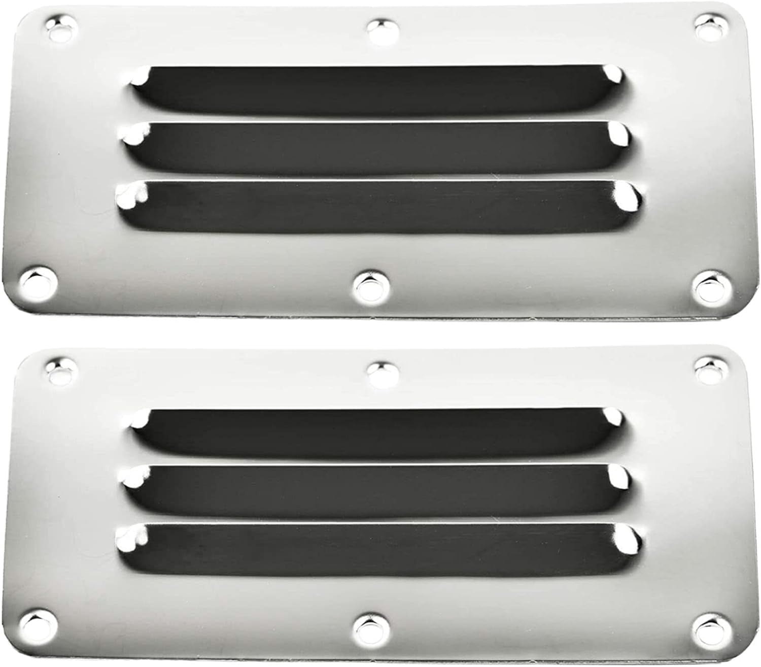 MARINE CITY 304 Grade Stainless Steel Mirror Polished Stamped Louvered ...