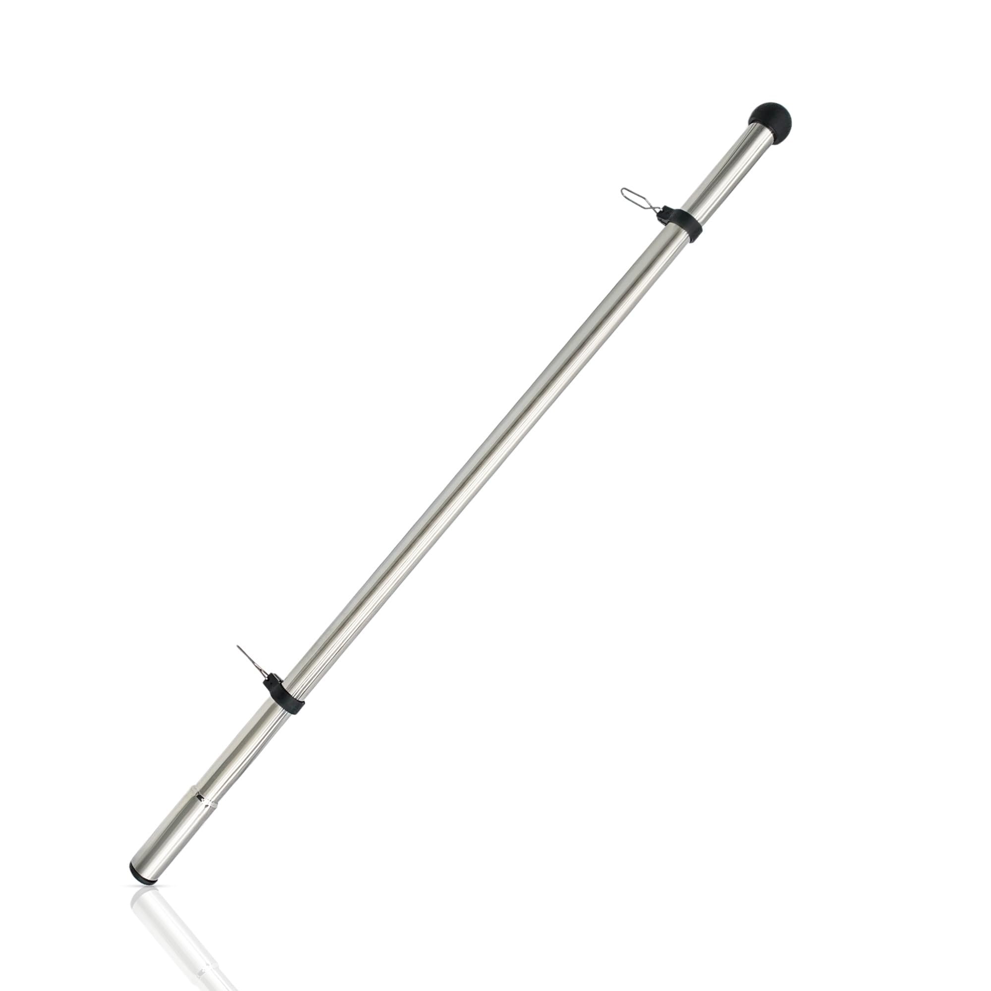 MARINE CITY 316 Stainless Steel Rail Mount Flag Staff Pole - Bright ...