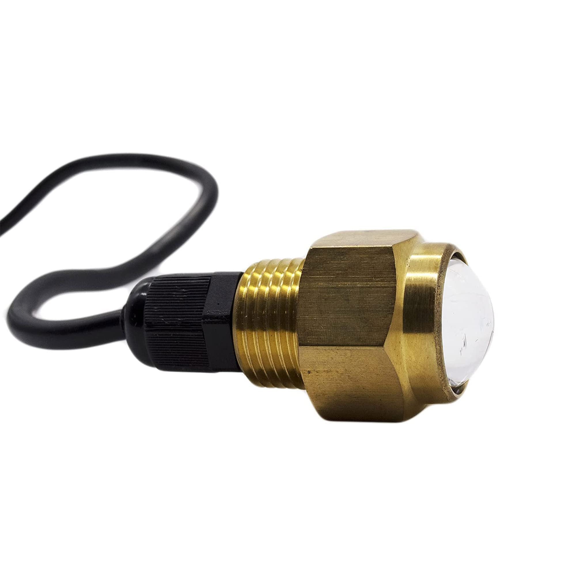 Marine City Underwater Green LED Drain Plug Light, Brass, Durable ...