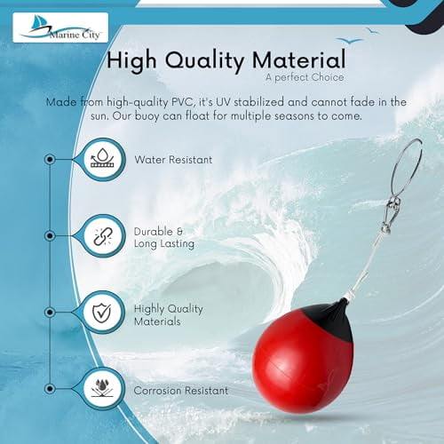 Marine City Buoy Balls Inflatable Heavy Duty Marine Grade PVC Marker ...