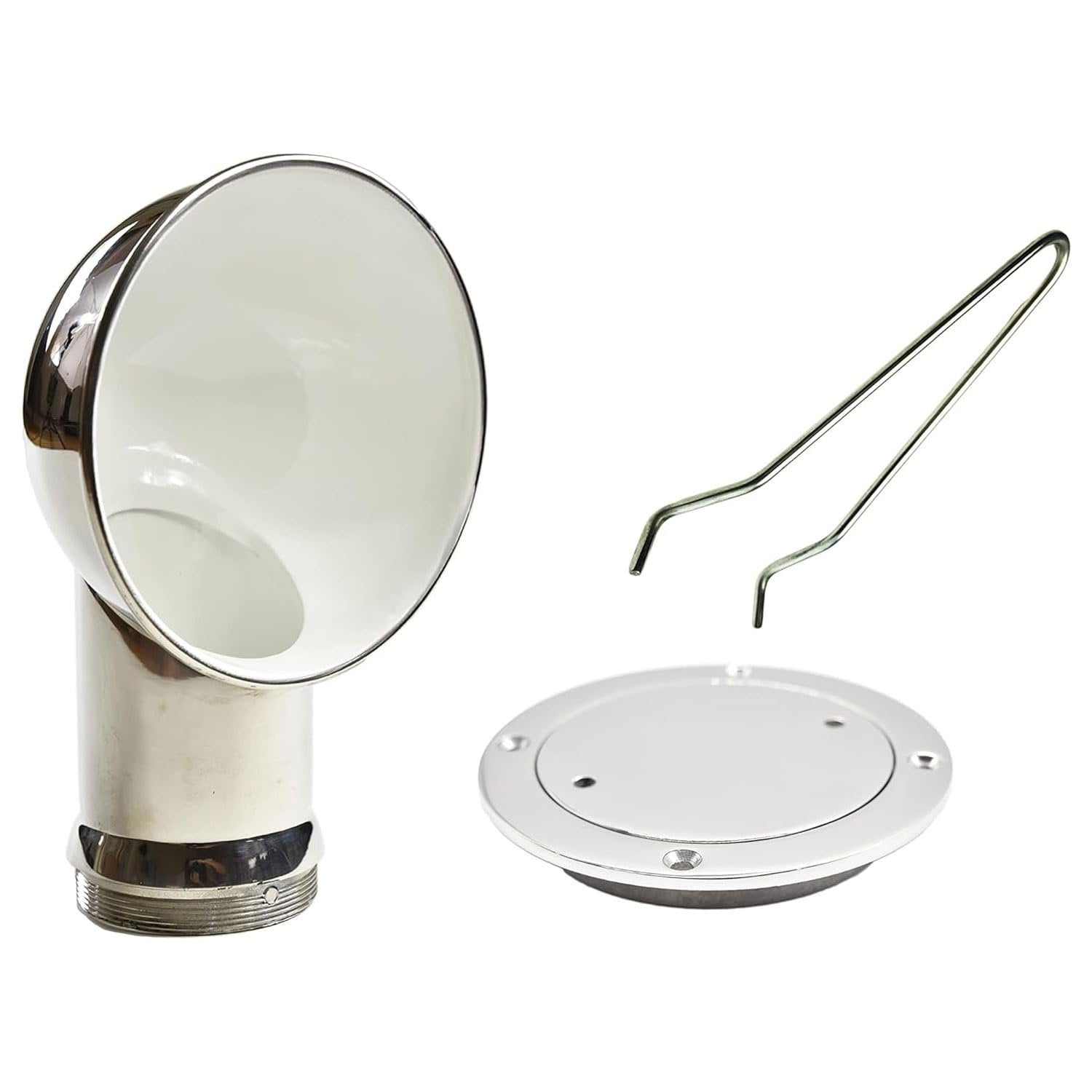 MARINE CITY 316 Grade Stainless Steel Round Cowl Vent and Round ...