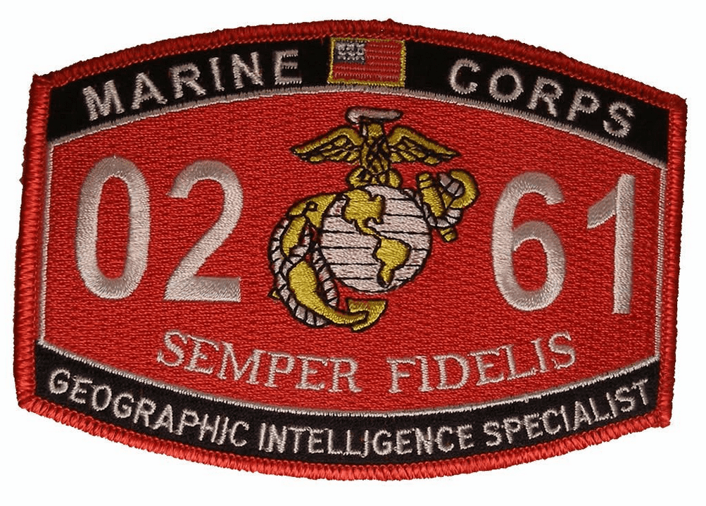 MARINE CORPS 0261 GEOGRAPHIC INTELLIGENCE SPECIALIST MOS SEMPER FIDELIS ...