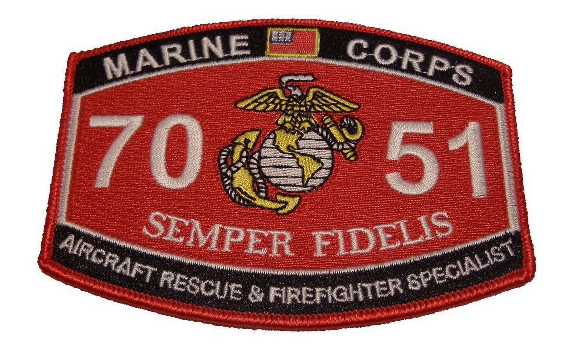 MARINE CORPS 7051 AIRCRAFT RESCUE AND FIREFIRGHTER SEMPER FIDELIS MOS ...