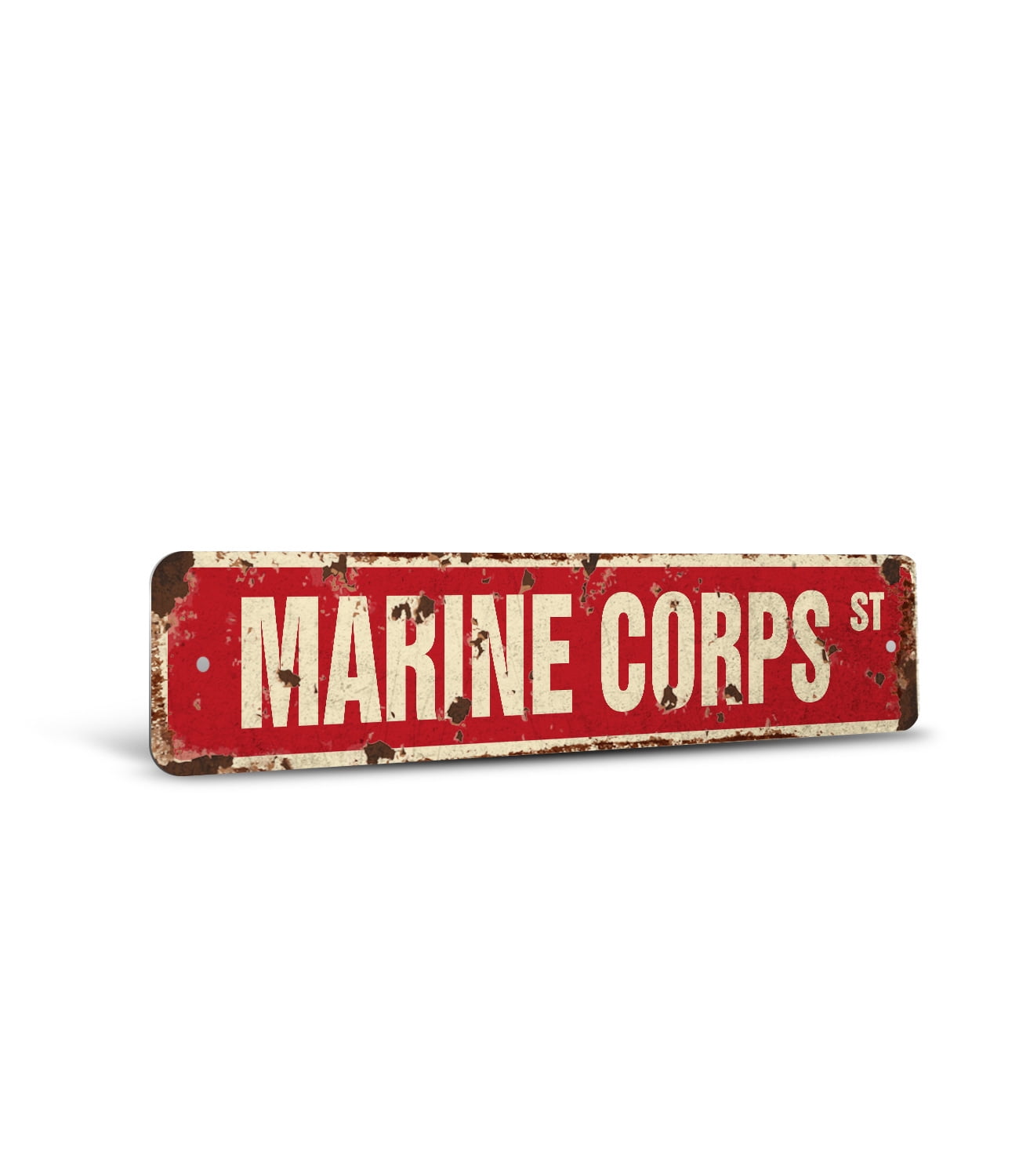 MARINE CORPS Vintage Style Rustic Street Sign – Usmc Soldier Military ...